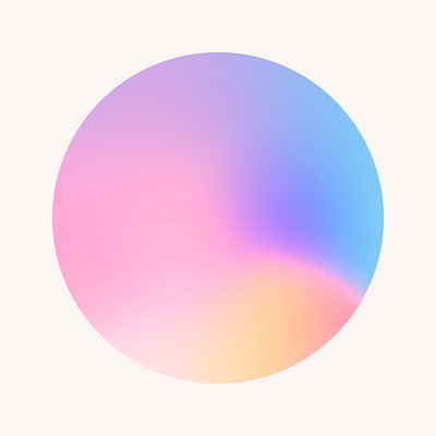 Colorful round gradient element vector | Premium Vector - rawpixel