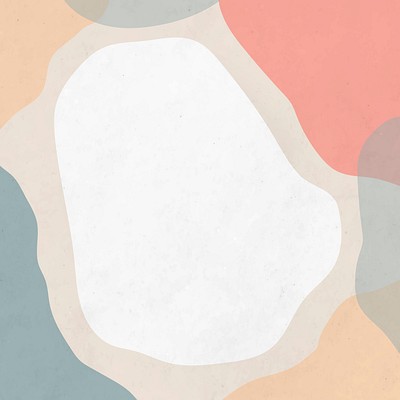 Colorful abstract oval frame template | Premium Vector - rawpixel