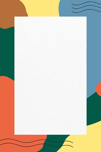 Abstract colorful frame template vector | Premium Vector - rawpixel