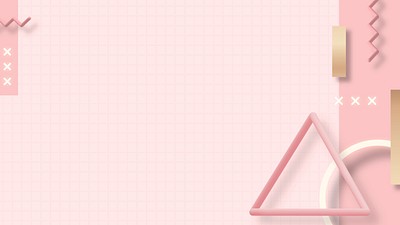 Pink geometric Memphis background vector | Premium Vector - rawpixel