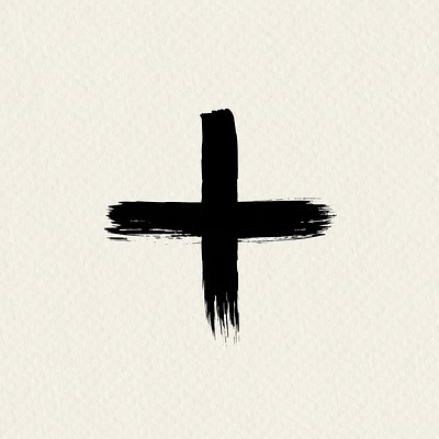 Plus sign paint brush stroke | Premium PSD - rawpixel