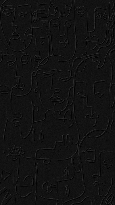 Abstract face line drawing on a black | Free Photo - rawpixel