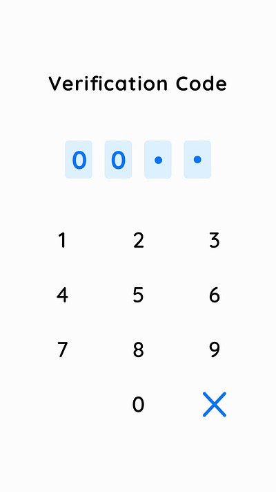 Verification code screen psd template | Free PSD - rawpixel