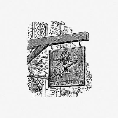 Drawing of a hotel sign | Premium PSD - rawpixel