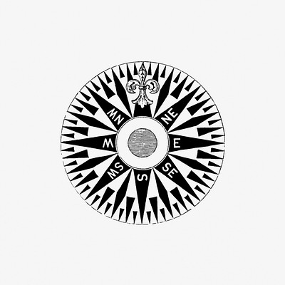 Common compass card Rob Roy | Free Photo Illustration - rawpixel