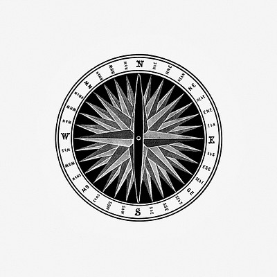 Compass from Object Lessons In | Free Photo Illustration - rawpixel