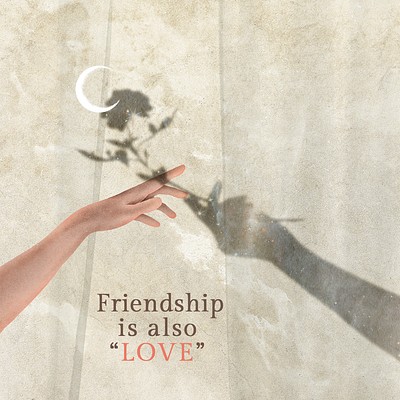 Friendship Instagram post template, shadow | Premium PSD Template ...