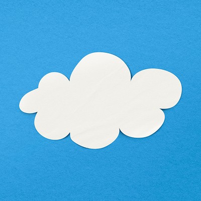 White cloud paper craft, nature | Premium Vector - rawpixel