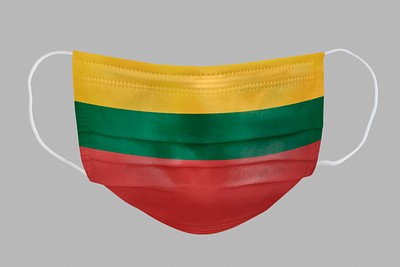 Lithuanian flag pattern face mask | Premium PSD - rawpixel