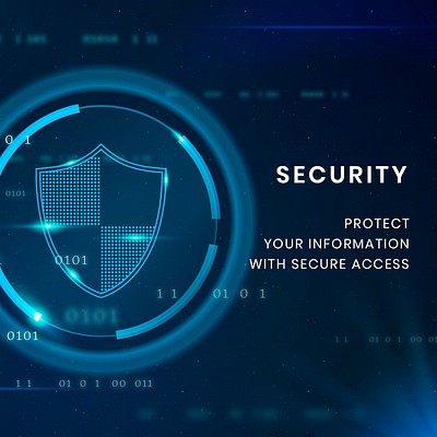 Data security technology template vector | Premium Vector Template ...