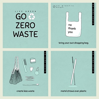 Go zero waste psd social | Premium PSD - rawpixel