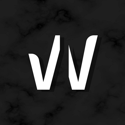 Capital letter W modern typography | Premium Vector - rawpixel