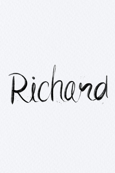 Hand drawn Richard font psd | Free PSD - rawpixel