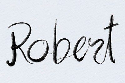 Vector Hand drawn Robert font | Free Vector - rawpixel