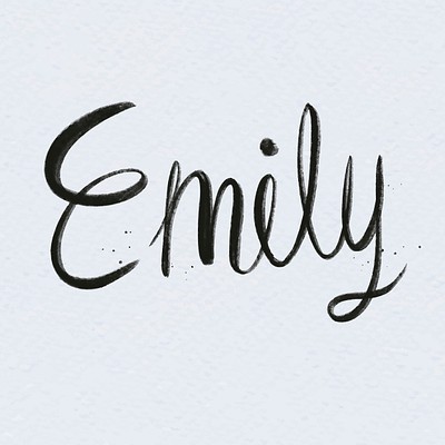 Hand drawn Emily font vector | Free Vector - rawpixel