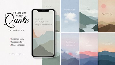 Motivational quote template psd on landscape | Premium PSD - rawpixel