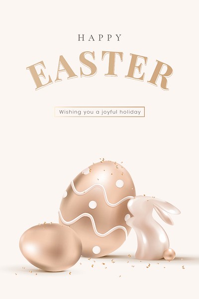 Happy Easter editable template psd | Premium PSD Template - rawpixel