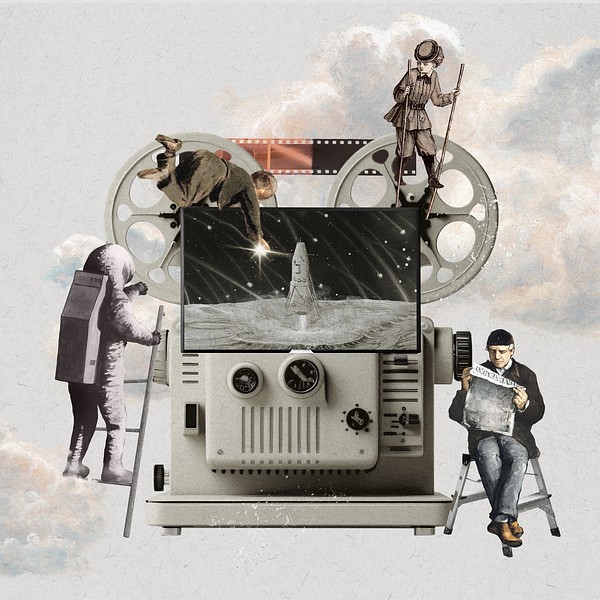 Editable retro film making remix | Free Editable Design - rawpixel