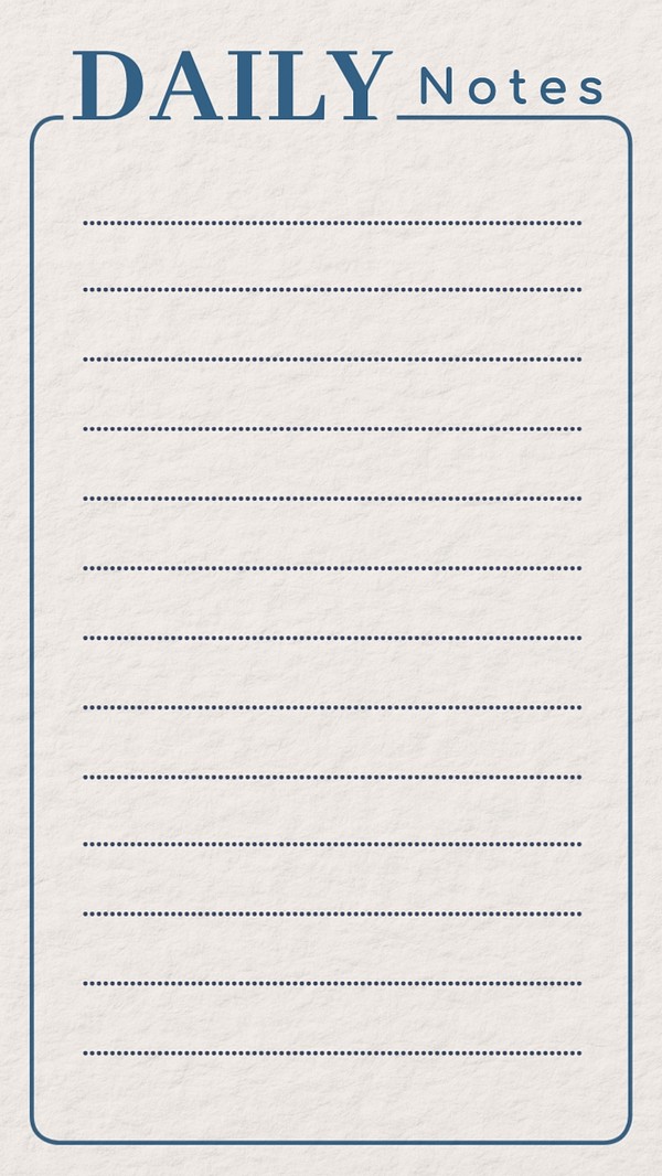 Daily notes template | Premium Editable Template - rawpixel