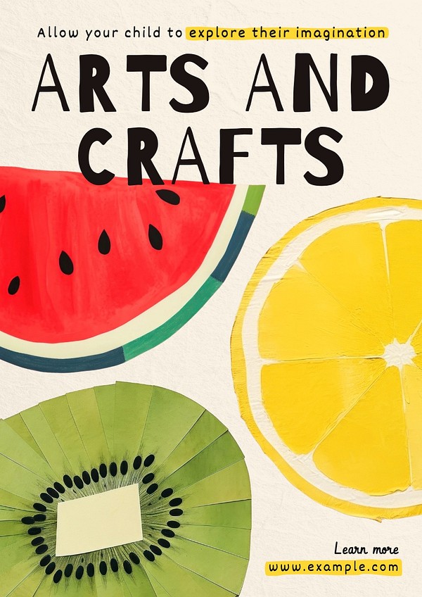 Art for kids poster template | Premium Editable Template - rawpixel