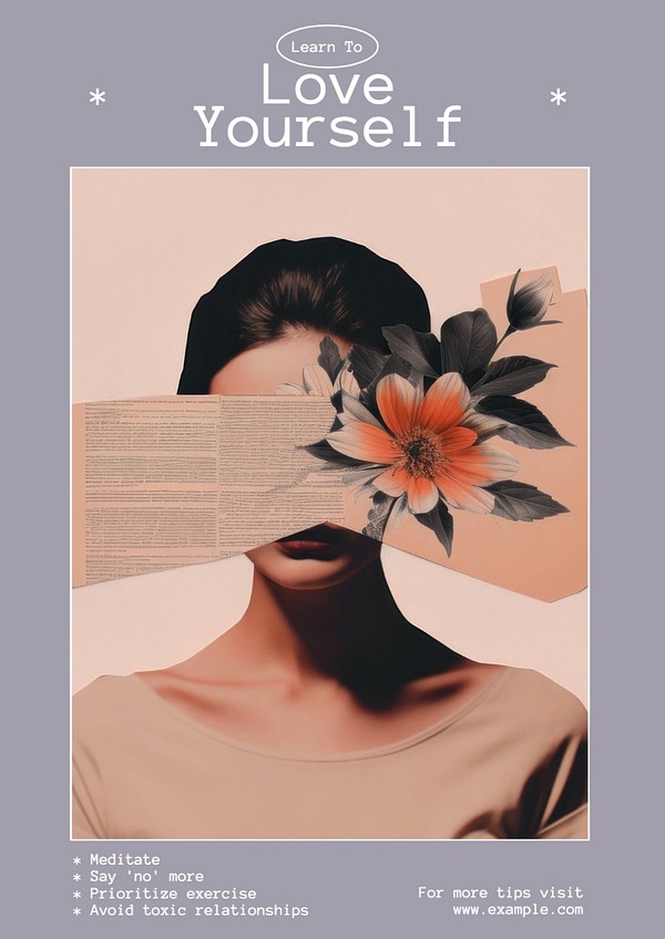 Love yourself poster template | Premium Editable Template - rawpixel
