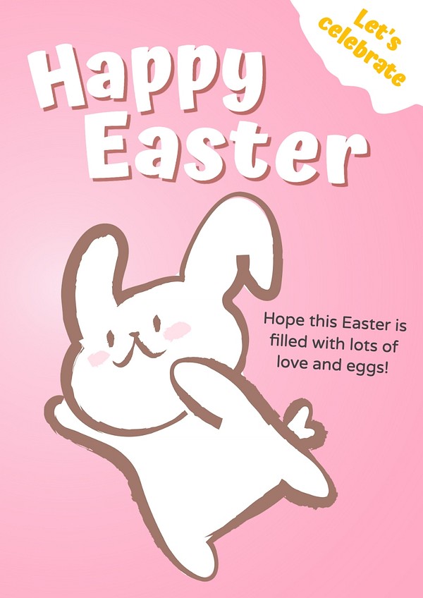 Happy Easter poster template | Premium Editable Template - rawpixel