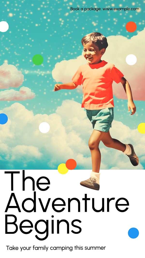 Family camping Facebook story template | Premium Editable Template ...