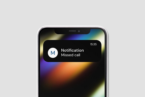 Smartphone half screen technology mockup, | Premium Scene Creator ...