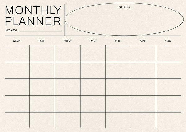 Monthly planner template, editable design | Premium Editable Template ...