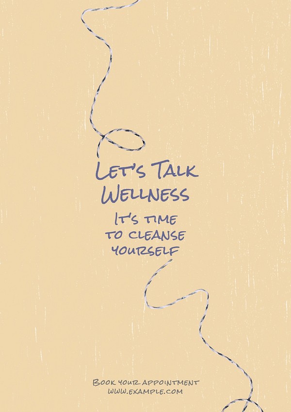 Wellness poster template | Free Editable Template - rawpixel
