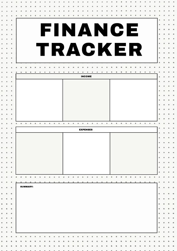 Finance tracker planner template | Premium Editable Template - rawpixel