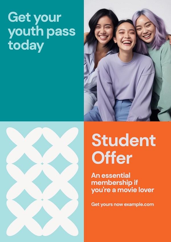 Student offer poster template | Premium Editable Template - rawpixel