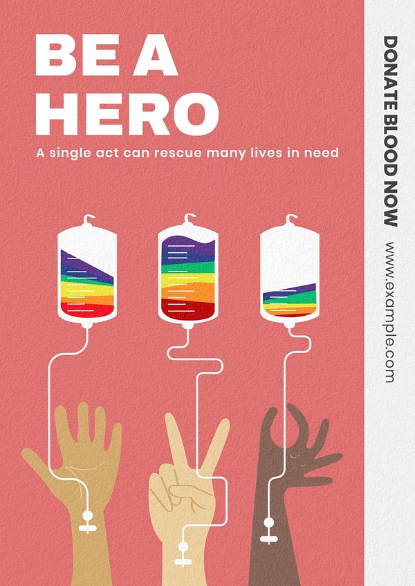 Be a hero poster template | Free Editable Template - rawpixel