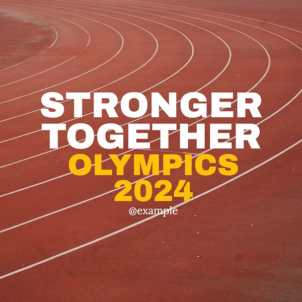 2024 Olympics Instagram post template | Premium Editable Template ...