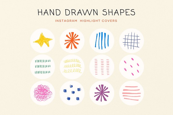 Hand drawn shape Instagram story | Free Editable Design - rawpixel