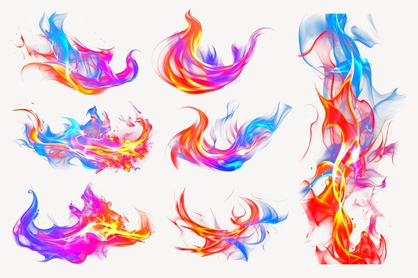 Fire effect isolated element set | Premium Editable Design - rawpixel