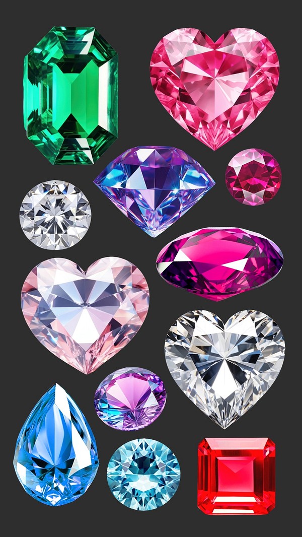 Gemstone set, editable design element | Premium Editable Design - rawpixel