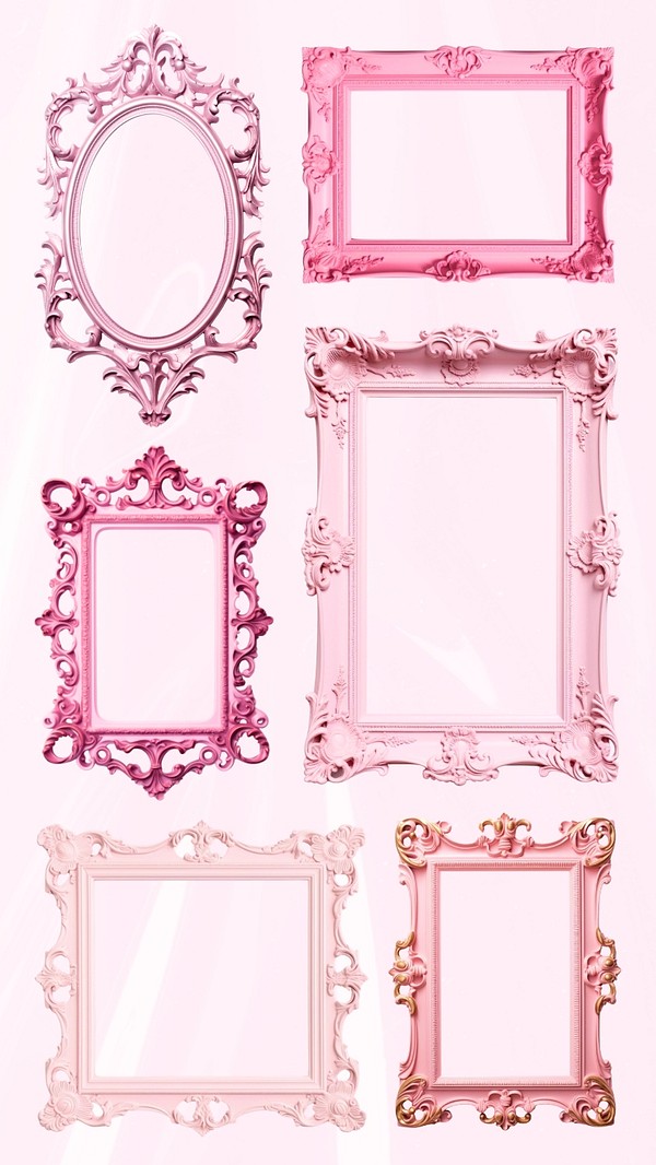 Editable pink vintage frame design | Premium Editable Design - rawpixel