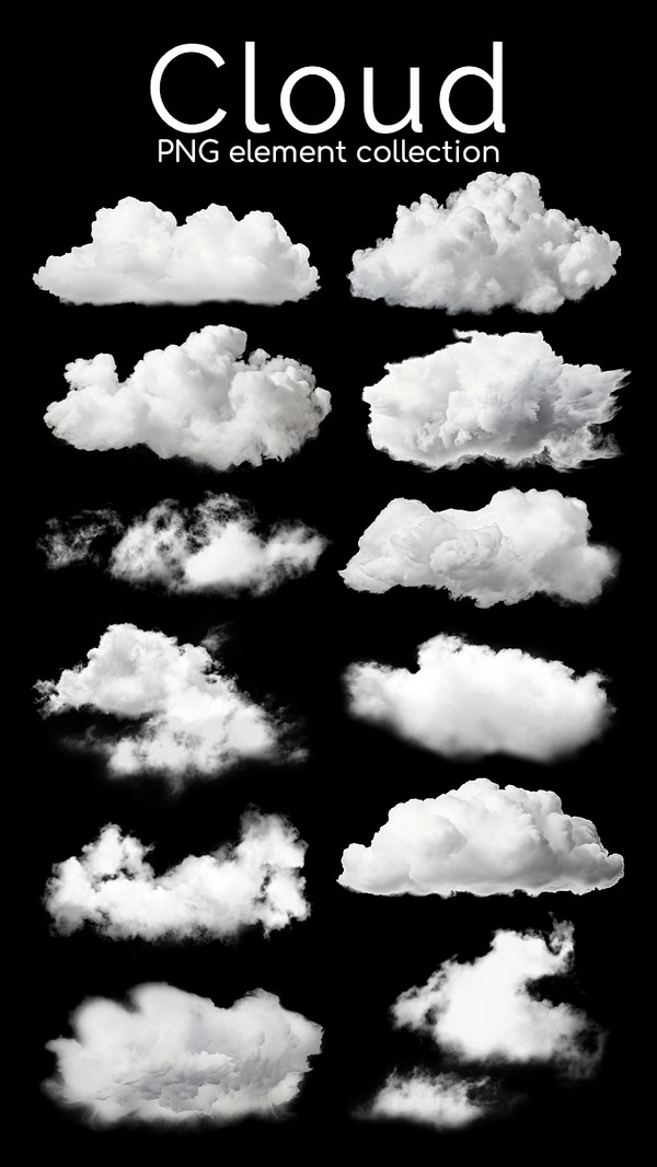Editable cloud effect design element | Premium Editable Design - rawpixel