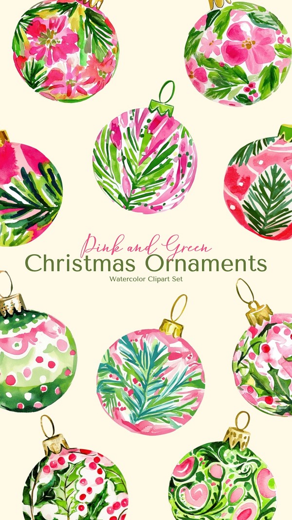 Editable watercolor Christmas bauble ornament | Premium Editable Design ...