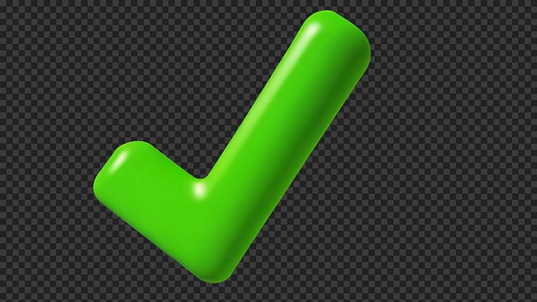 Green checkmark animation isolated asset | Free Transparent Video ...