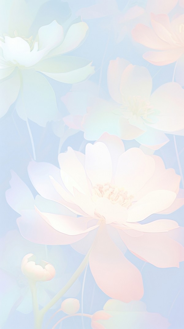 Blurred gradient blue flower backgrounds | Free Photo Illustration ...