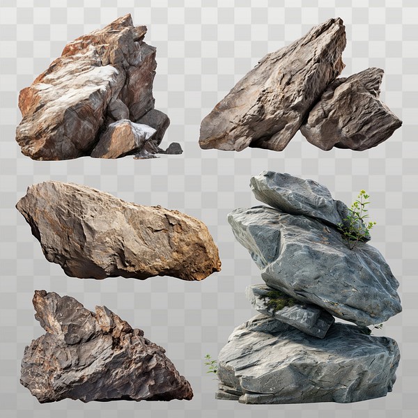 Rock design element remix set | Free Photo - rawpixel