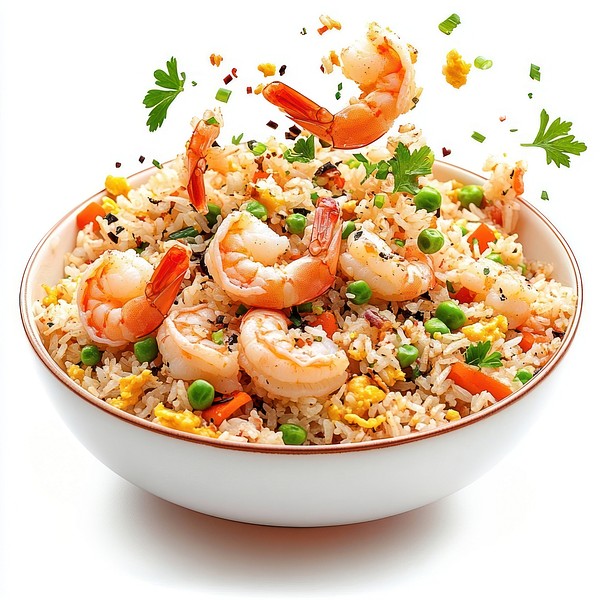Exploding shrimp fried rice seafood | Free Photo - rawpixel