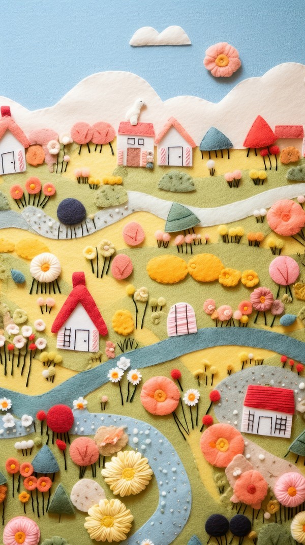 Countryside pattern food art. | Premium Photo - rawpixel