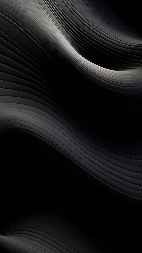 Wave texture abstract wallpaper black | Free Photo Illustration - rawpixel
