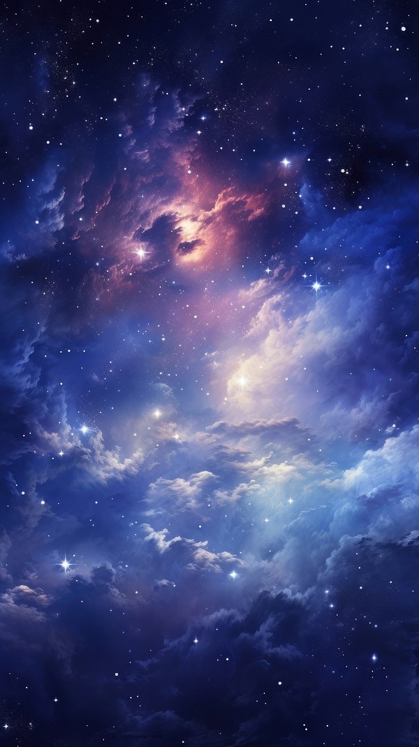 Shining galaxy mural wallpaper astronomy | Premium Photo - rawpixel