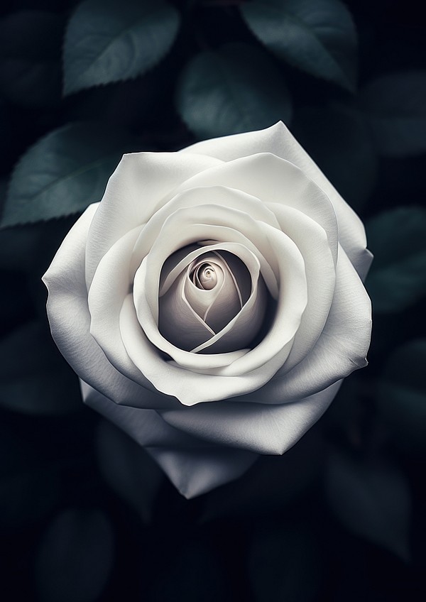 Top view white rose flower | Premium Photo - rawpixel