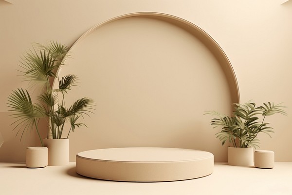 Beige background product display backdrop | Free Photo Illustration ...