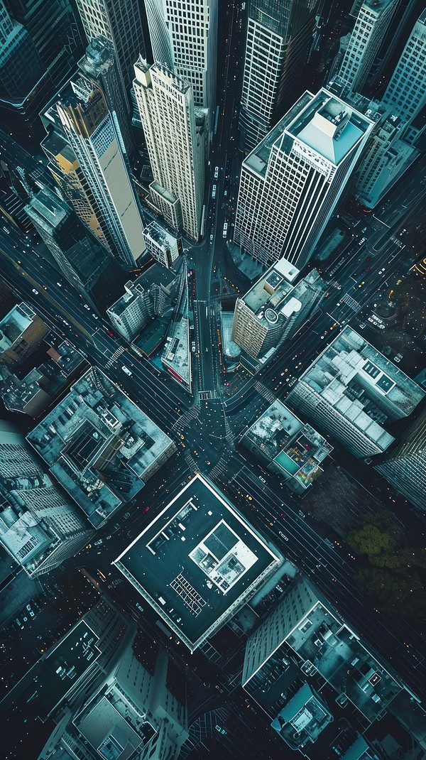 Aerial top view Business town | Premium Photo - rawpixel
